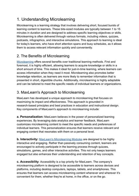 Ppt Unlocking The Power Of Microlearning A Deep Dive Into Maxlearns Approach Powerpoint