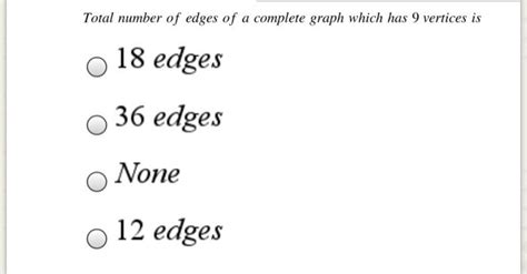 Solved A Simple Graph That Contains Exactly One Edge Between
