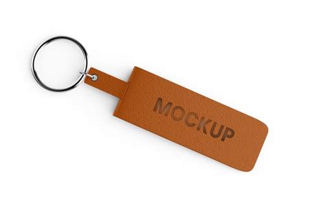 Leather Keychain Logo Mockup Product Mockups Ft Key And Craft Envato