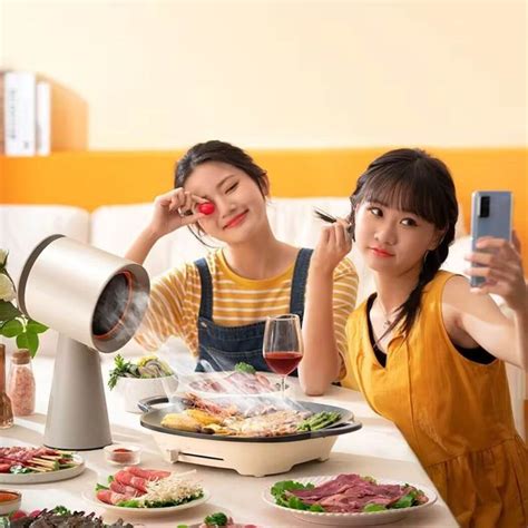 Feibi Tabletop Range Hood 3 Level Air Flow Low Noise Washable