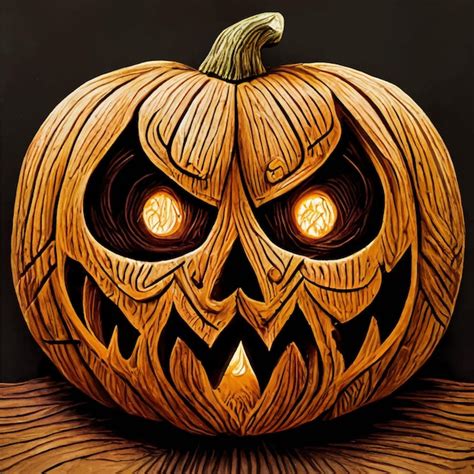 Premium Vector Halloween Pumpkin Pumpkin Horror Ghost Pumpkin