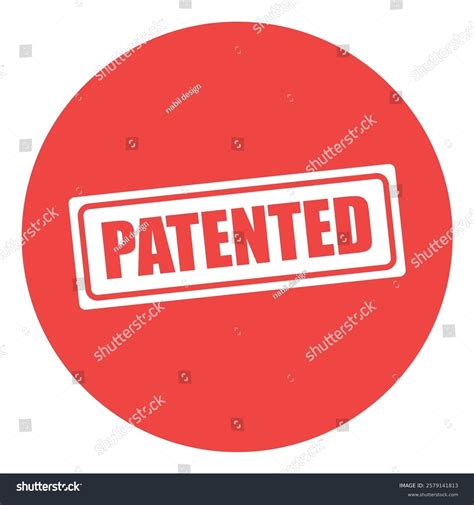 Patented Stamp Sign Symbol Vector Flat Stock Vector Royalty Free 2579141813 Shutterstock