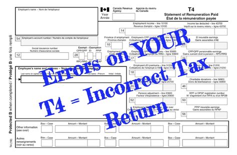 What Is A T4 Tax Form Printable Forms Free Online