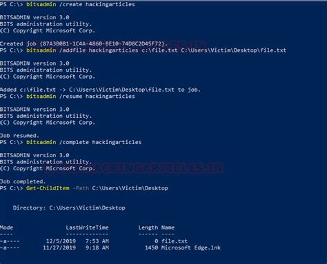 Windows For Pentester BITSAdmin