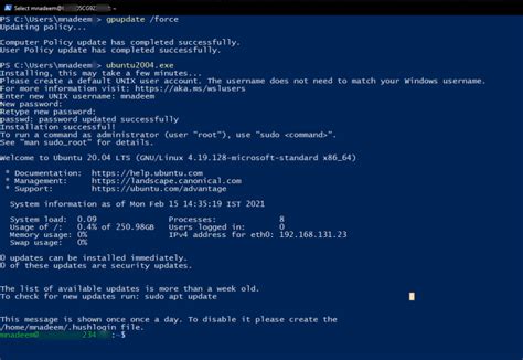 Install Wsl 2 On Windows 10 Using Powershell Command Line Craftsman Nadeem