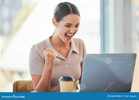My Luck Doesnt Seem To Run Out A Young Businesswoman Cheering While