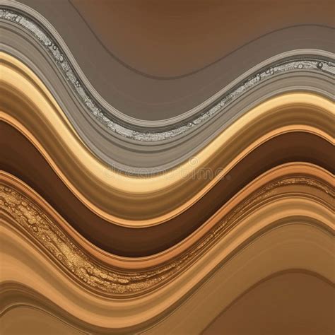 Wavy Abstract Pattern With A Blend Of Earthy Tones Featuring Undulating Lines In Stock