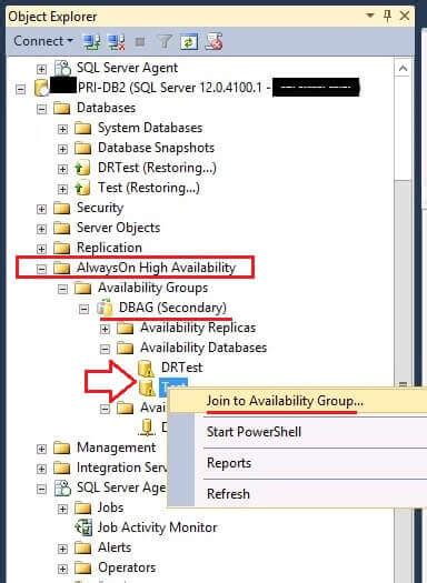 fix sql server alwayson error 35250 failed to join the availability group