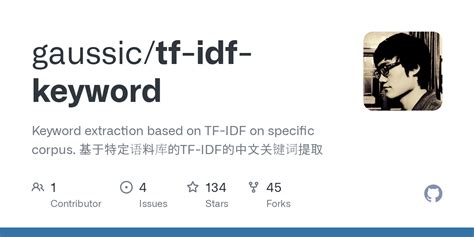 github gaussic tf idf keyword keyword extraction based on tf idf on