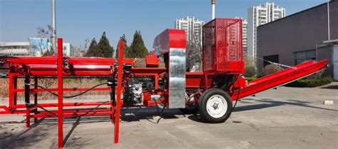 Forestry Machinery 50 Tonne Circular Saw Blade Log And Hardwood Firewood Processor Conveyor