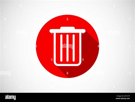 Delete Button Trash Can Bin Symbol Delete Web Icon Vector Illustration Stock Vector Image