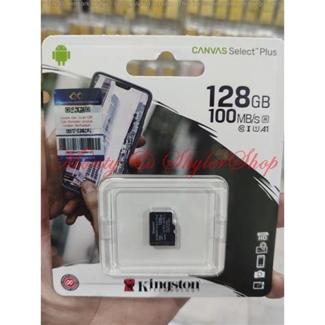 Jual Kingston Microsd Card Canvas Select Plus Class 10 Microsdxc 128gb