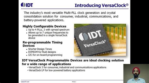 versaclock® 3 and lp programmable clock generator overview by idt youtube