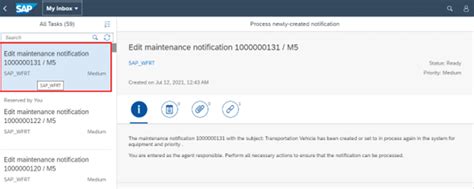 my inbox app with workflow in plant maintenance no sap community