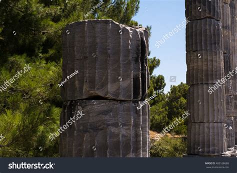 Ionic Columns Temple Athena Ancient Greek Stock Photo 483168688 Shutterstock