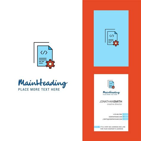 Coding Creative Logo And Business Card Vertical Design Vector Vector Art At Vecteezy