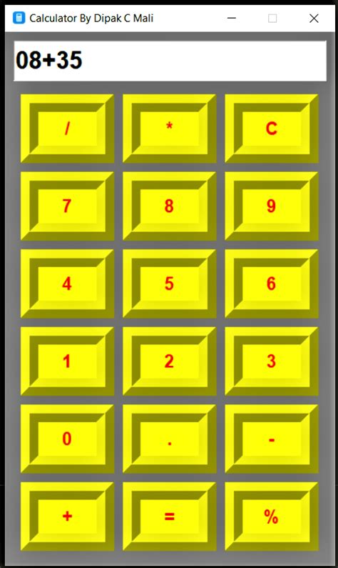 GitHub MaliDipak Calculator Using Python Hello I Have Created Calculator Using Python Tkinter