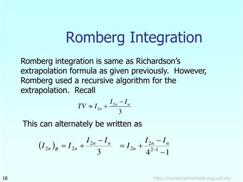 Ppt Romberg Rule Of Integration Powerpoint Presentation Free Download Id395901