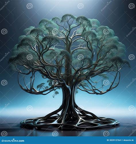 a mesmerizing scifi tech savvy binary tree entity ai generated royalty