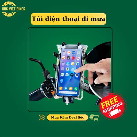 Túi đựng điện Thoại Chống Nước Cho Shiper Xe ôm Công Nghệ Bằng Nhựa Pvc Cao Cấp Đức Việt