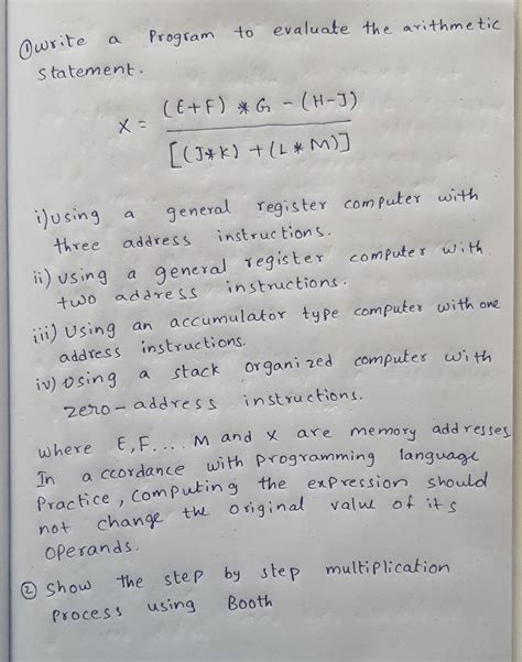 Solved Owrite Program To Evaluate The Arithmetic Statement Chegg