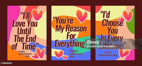 트렌디한 파스텔 배경이 특징인 미니멀한 발렌타인 데이 카드 발렌타인 데이 인사말 카드의 집합 샘플 텍스트 빨간 하트 및 추상적 배경 템플릿 벡터 일러스트 레이 션 광고에