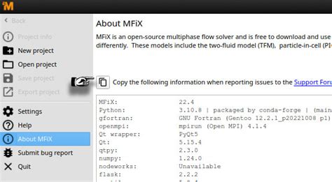 Error With MFiX MFiX NETL Flow Science Software Support