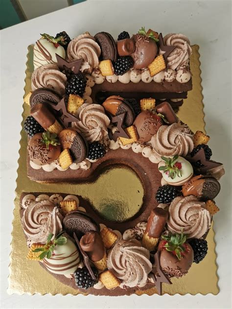 Chocolate Number Cake Number Cakes Number Birthday Cakes Pretty