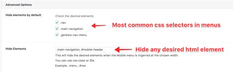 General Options Wordpress Mobile Menu Wordpress Mobile Menu Plugin