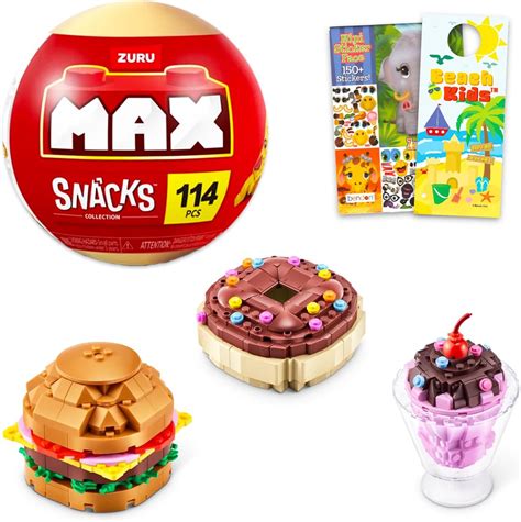Zuru Max Snacks Set Bundle With Zuru Max Snacks Bricks