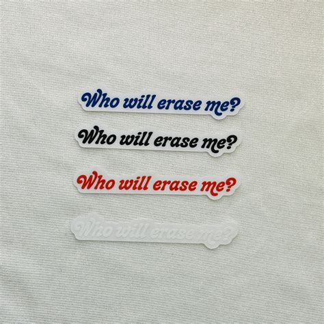 Who Will Erase Me Mirror Cling Decal Lizzy Mcalpine Window Cling De Crinkled Cuts