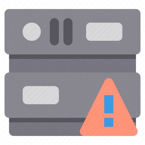 Database Network Server Storage Warning Icon Download On Iconfinder