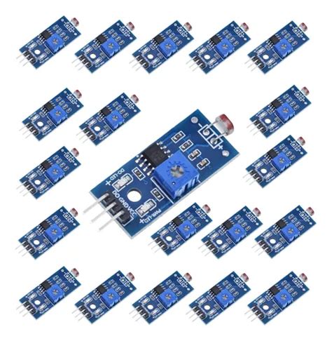 20x módulo sensor de luz luminosidade ldr arduino digital