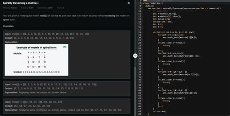 Problemsolving Matrixtraversal Geeksforgeeks Codingchallenge