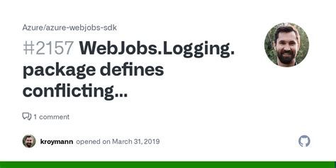 webjobs logging applicationinsights package defines conflicting