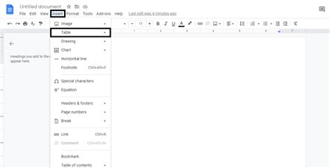 How To Make A Table In Google Docs In Easy Steps