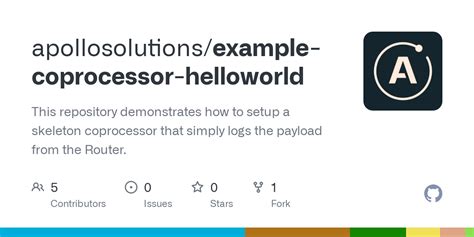 GitHub Apollosolutions Example Coprocessor Helloworld This Repository Demonstrates How To