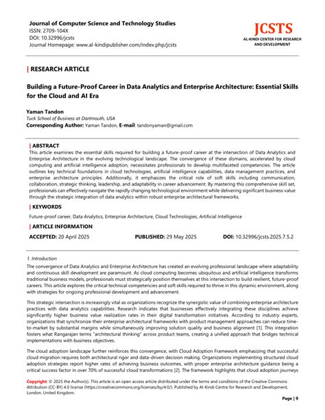 Pdf Building A Future Proof Career In Data Analytics And Enterprise Architecture Essential