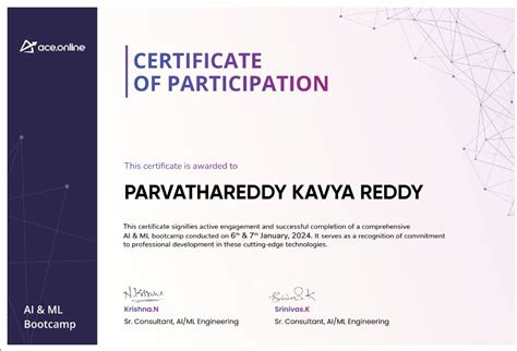 Parvathareddy Kavya Reddy On Linkedin Aiml Machinelearning Ace
