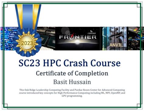 Sc23 Hpc Crash Course Basit Hussain