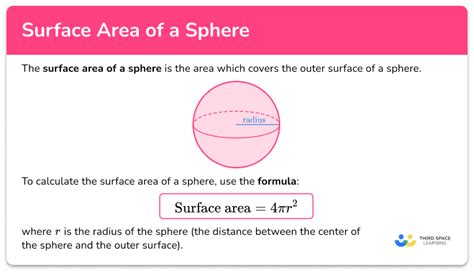 Surface Area Of A Sphere Math Steps Examples And Questions