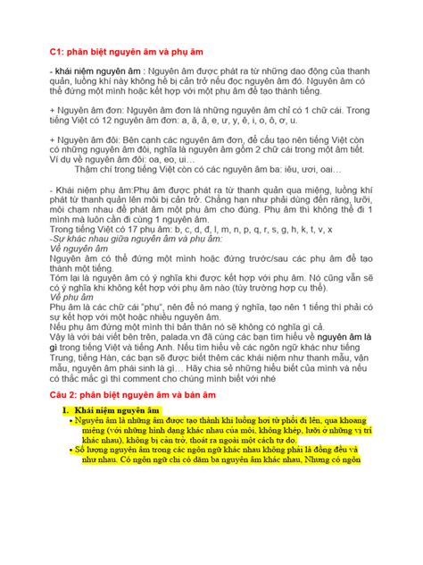 Bai Tap Chuong 2 Mon Dan Luan Ngon Ngu Dai Hoc Ha Noi 84579 | PDF