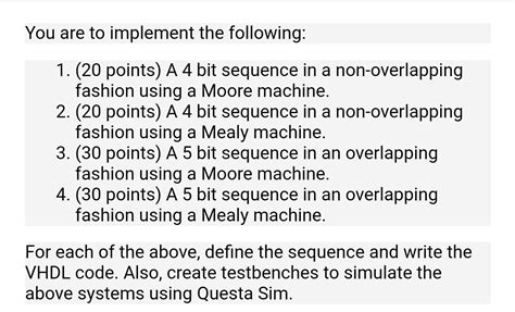 Solved You Are To Implement The Following 1 20 Points A Chegg Com