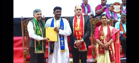 aditya varma bhupathiraju on linkedin nittrichyconvocation tasl 10