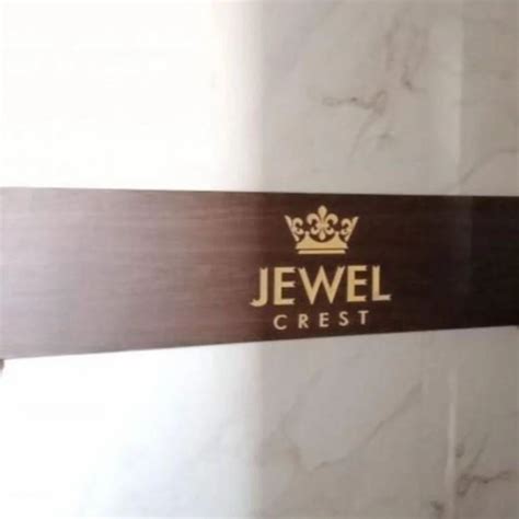 Matte Brown And Ivory Led Wooden Advertising Sign Board Shape