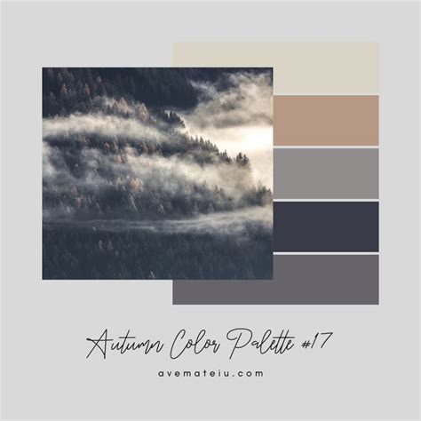 20 Fall Autumn Color Palettes With Pantone And Hex Codes Free Colors Guide Ave Mateiu Fall