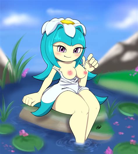 Rule 34 Blue Hair Boulder Breasts Clothed Clothing Day Elemental