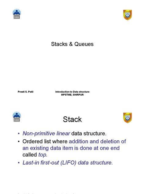 Unit 1 Stacks And Queues Pdf Queue Abstract Data Type Array Data Structure