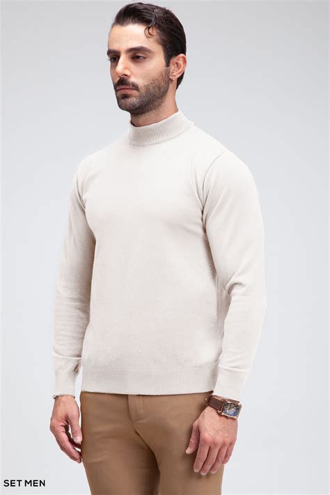 بافت یقه اسکی پوشاک مردانه ست من