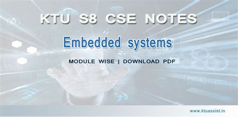Download S8 Cse Embedded Systems Notes Ktu Assist